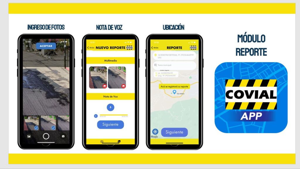 Métodos de Covial para consultas y reportes digitales sobre la red vial ...